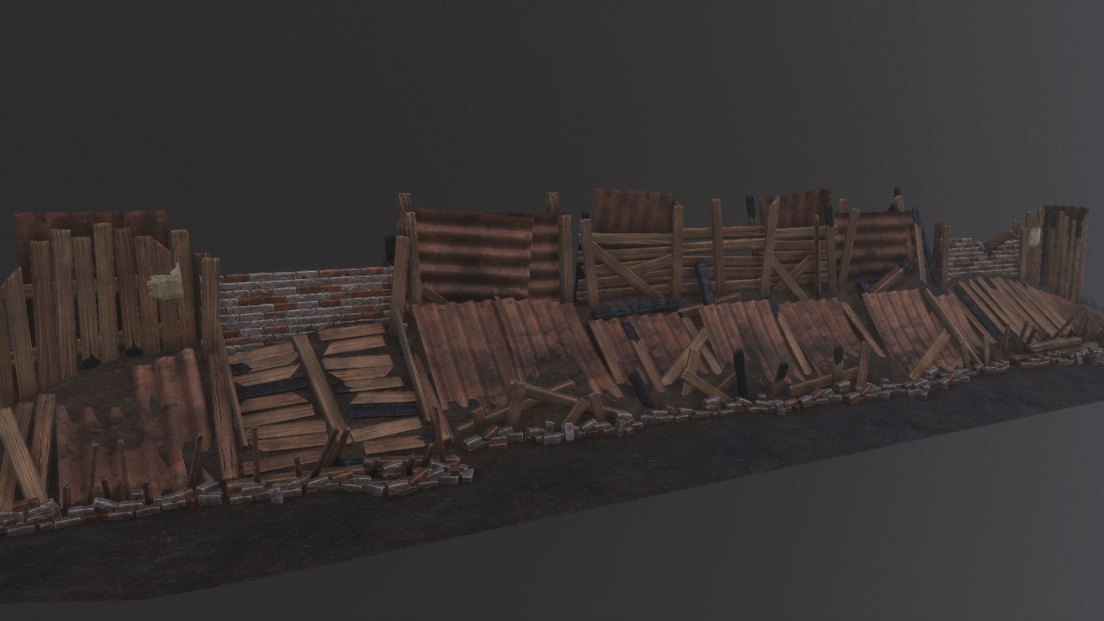 3D model Barricades Game Assets VR / AR / low-poly | CGTrader