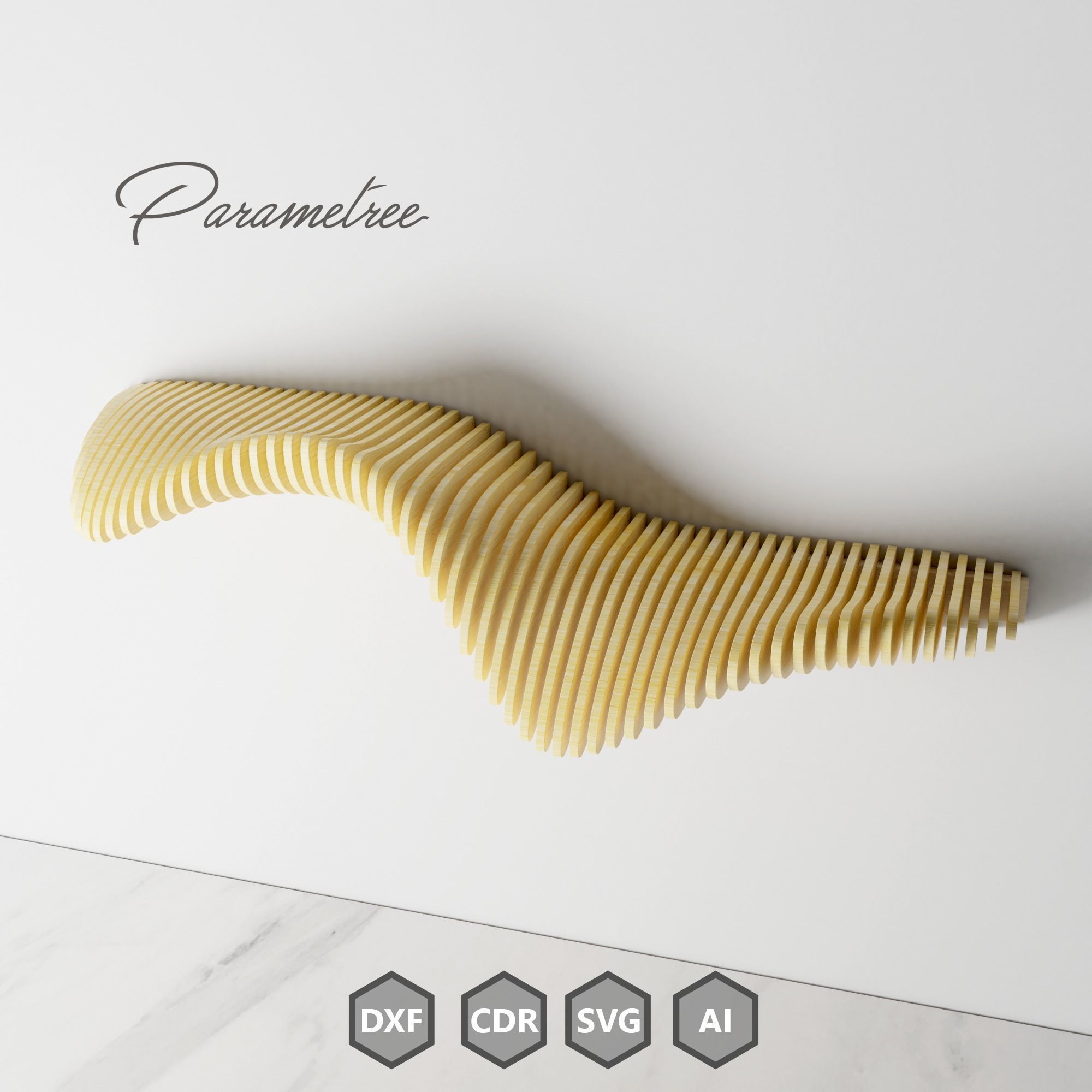 Parametric shelf 1 Design DXF file digital download 3D model | CGTrader