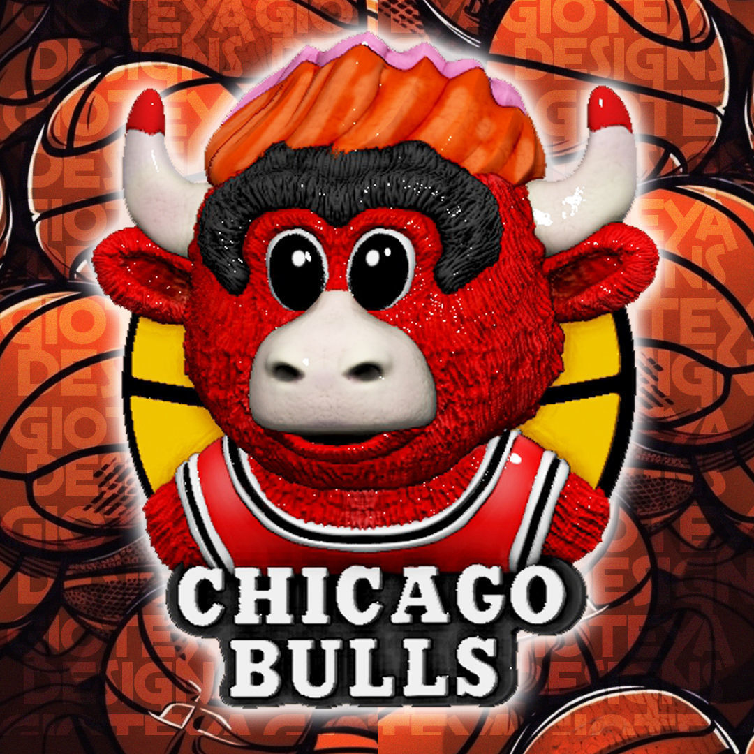 NBA Chigaco Bulls - Benny The Bull 3D model | CGTrader