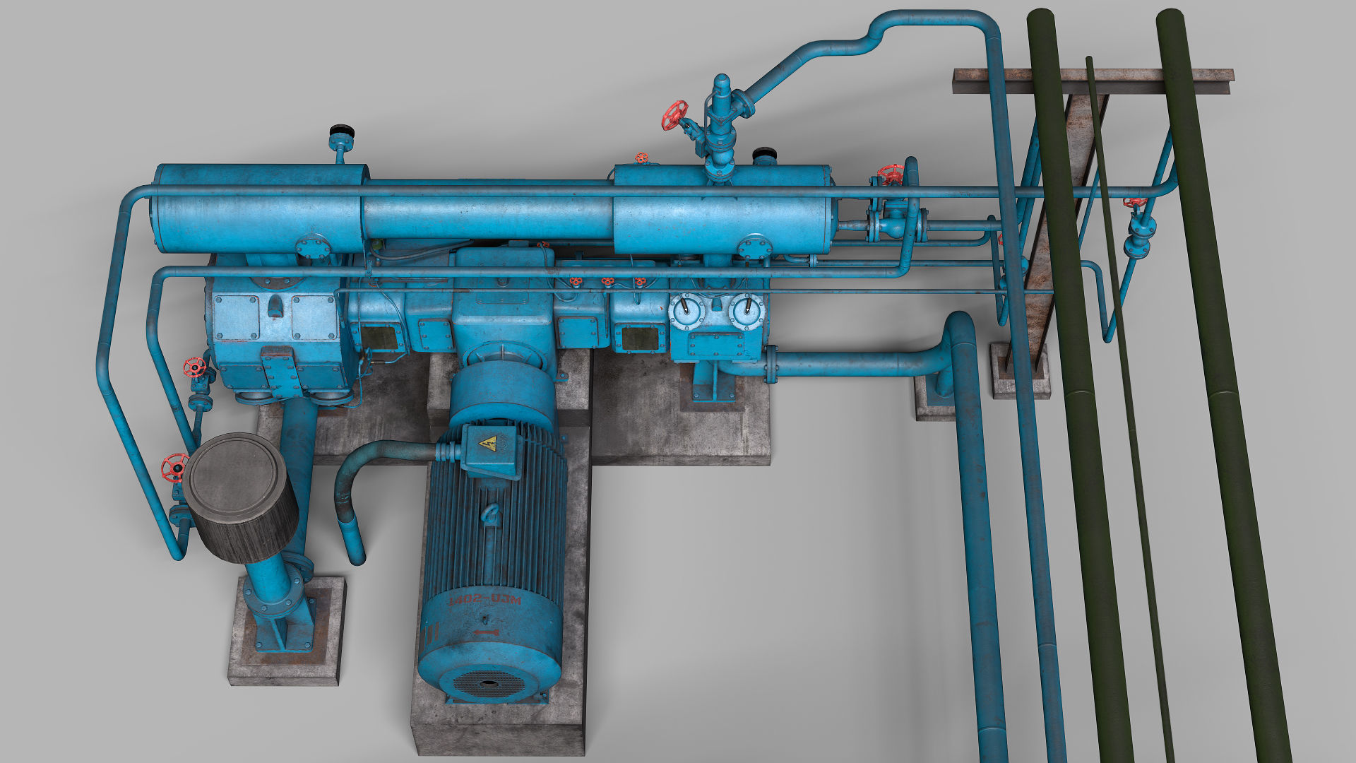 Industrial air compressor 3D model | CGTrader