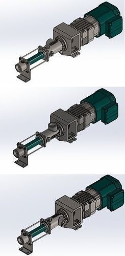 Netzsch Progressive Cavity Pump - Discharge configuration 3D model ...