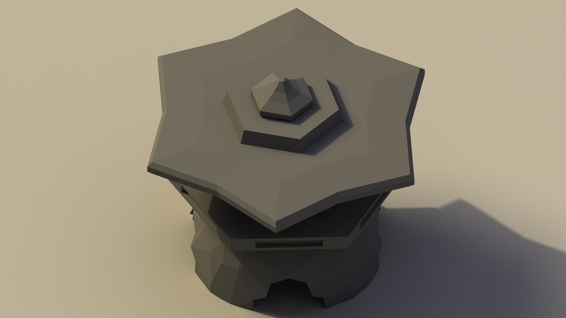 3D model Low Poly Japanese Toro VR / AR / low-poly | CGTrader