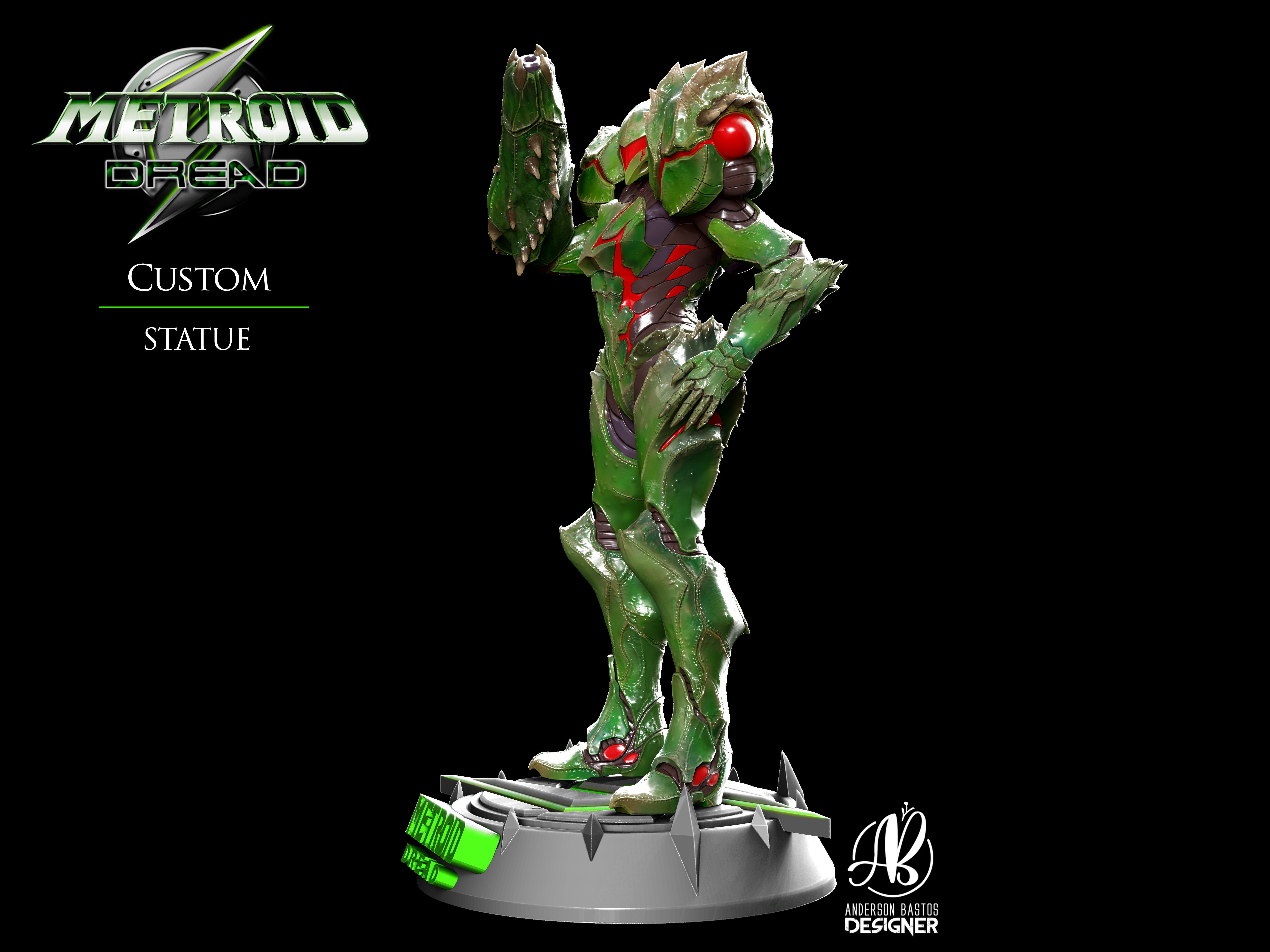 Metroid Suit Samus from Metroid Dread 3D model 3D printable | CGTrader