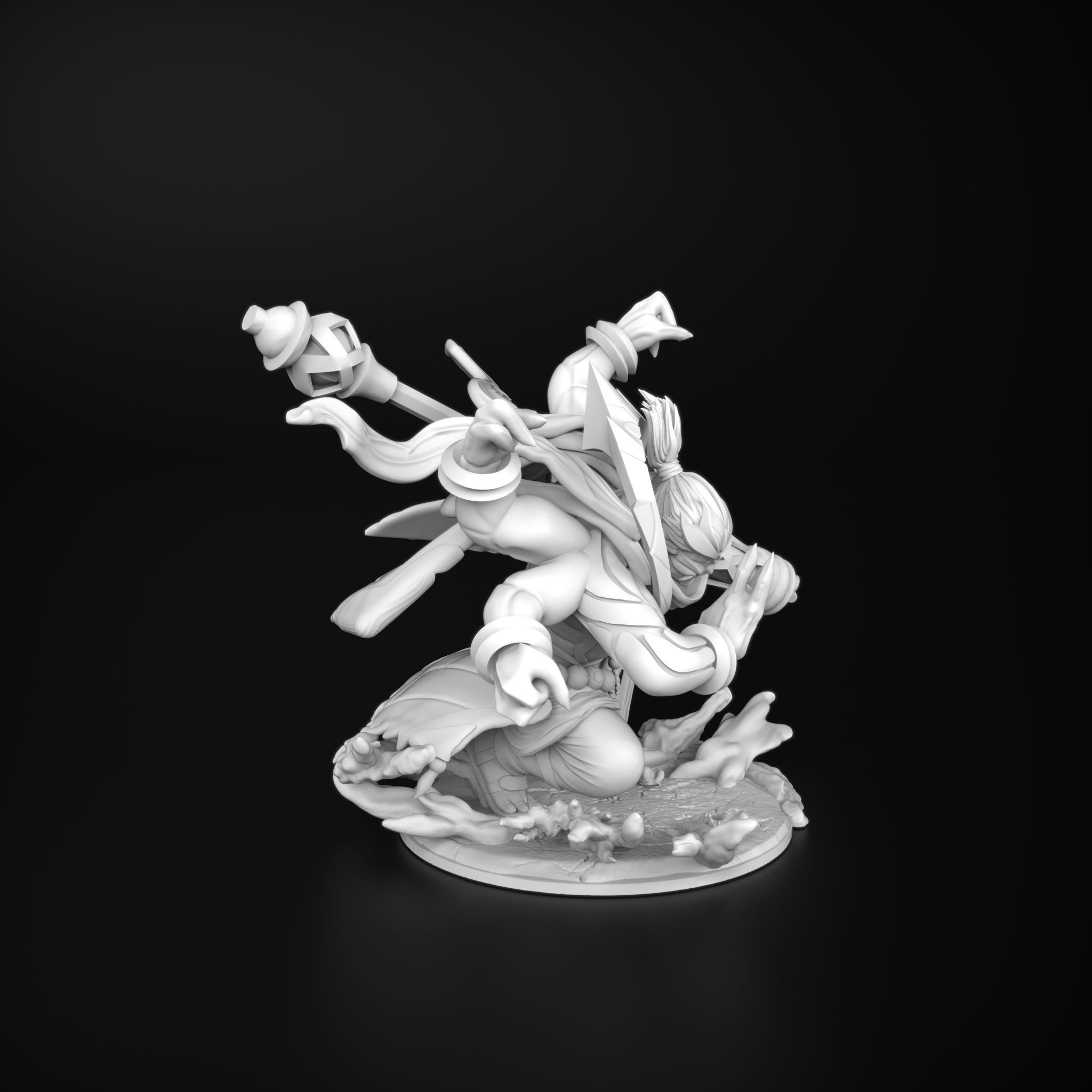 Divine staff jax league of legends 3D model 3D model 3D printable | CGTrader