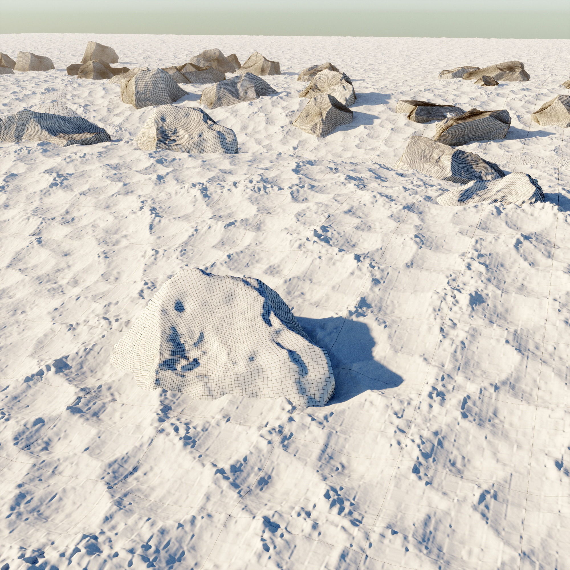 Rock and Sand 3D model | CGTrader
