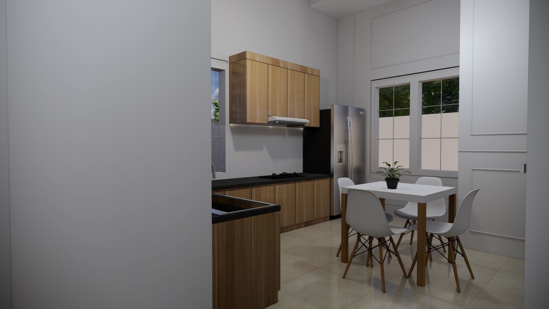 3D model 2 Floor Luxury House Design Full Interior VR / AR / low-poly ...