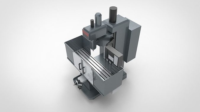 Miling Machine 3D model | CGTrader