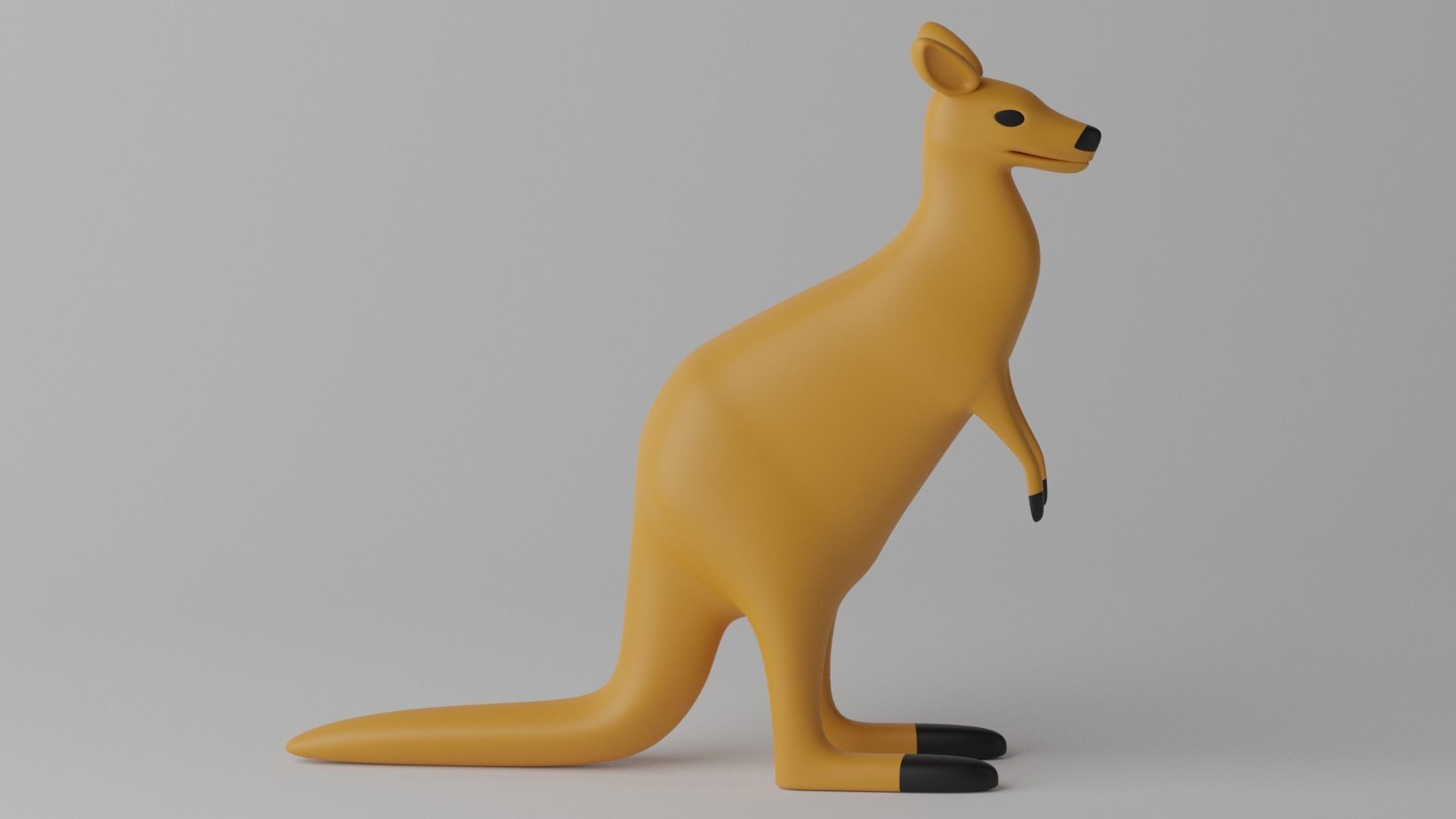 Cartoon Cute Kangaroo 3D model | CGTrader