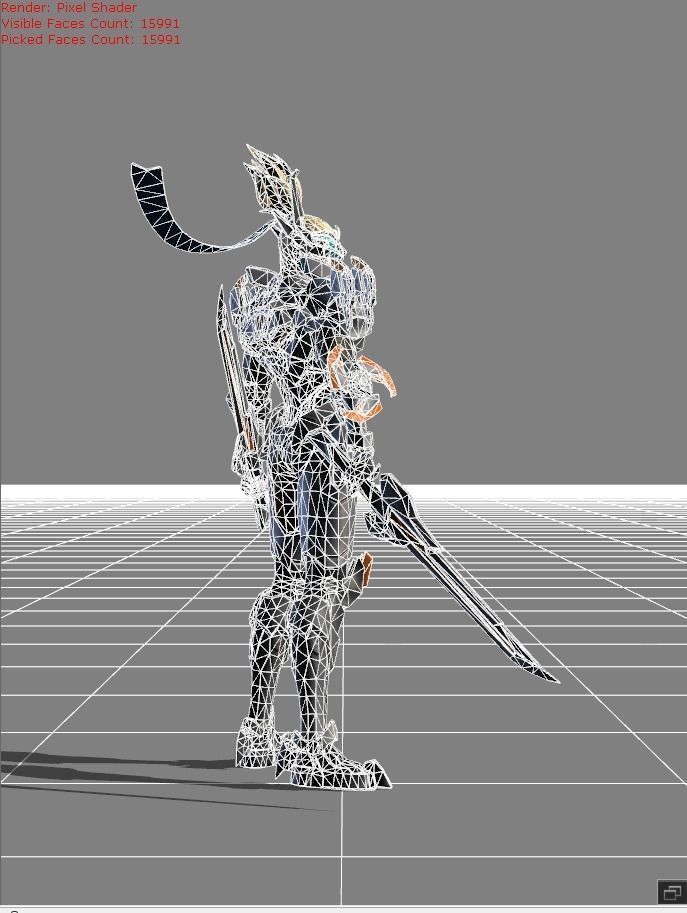 3D model Saber Silver Edge VR / AR / low-poly | CGTrader