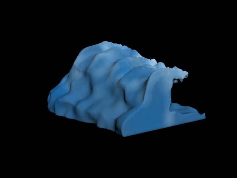 OCEAN WAVE 3D model 3D printable | CGTrader