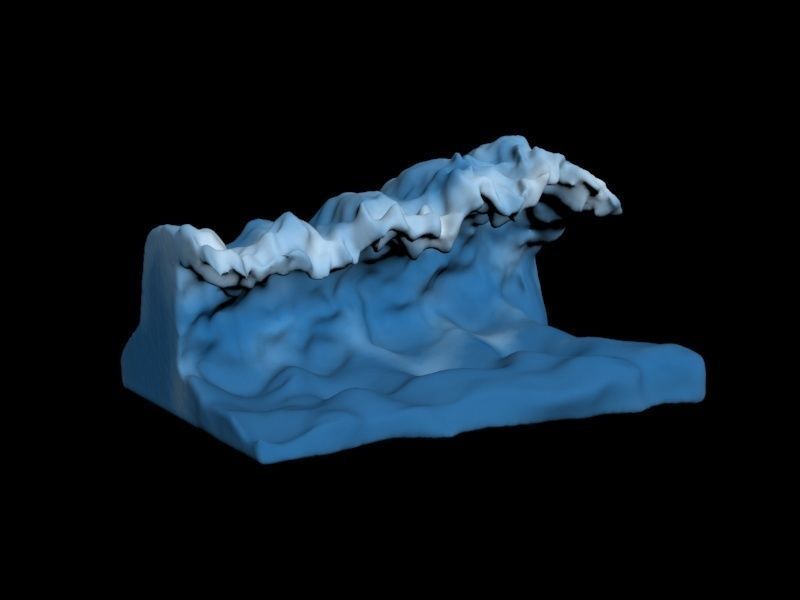 OCEAN WAVE 3D model 3D printable | CGTrader