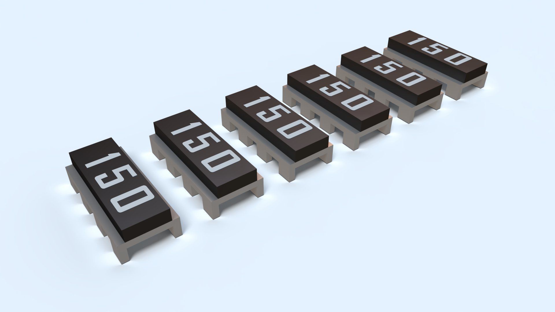 3D model 8 Pin Transistor Computer Chip VR / AR / low-poly | CGTrader