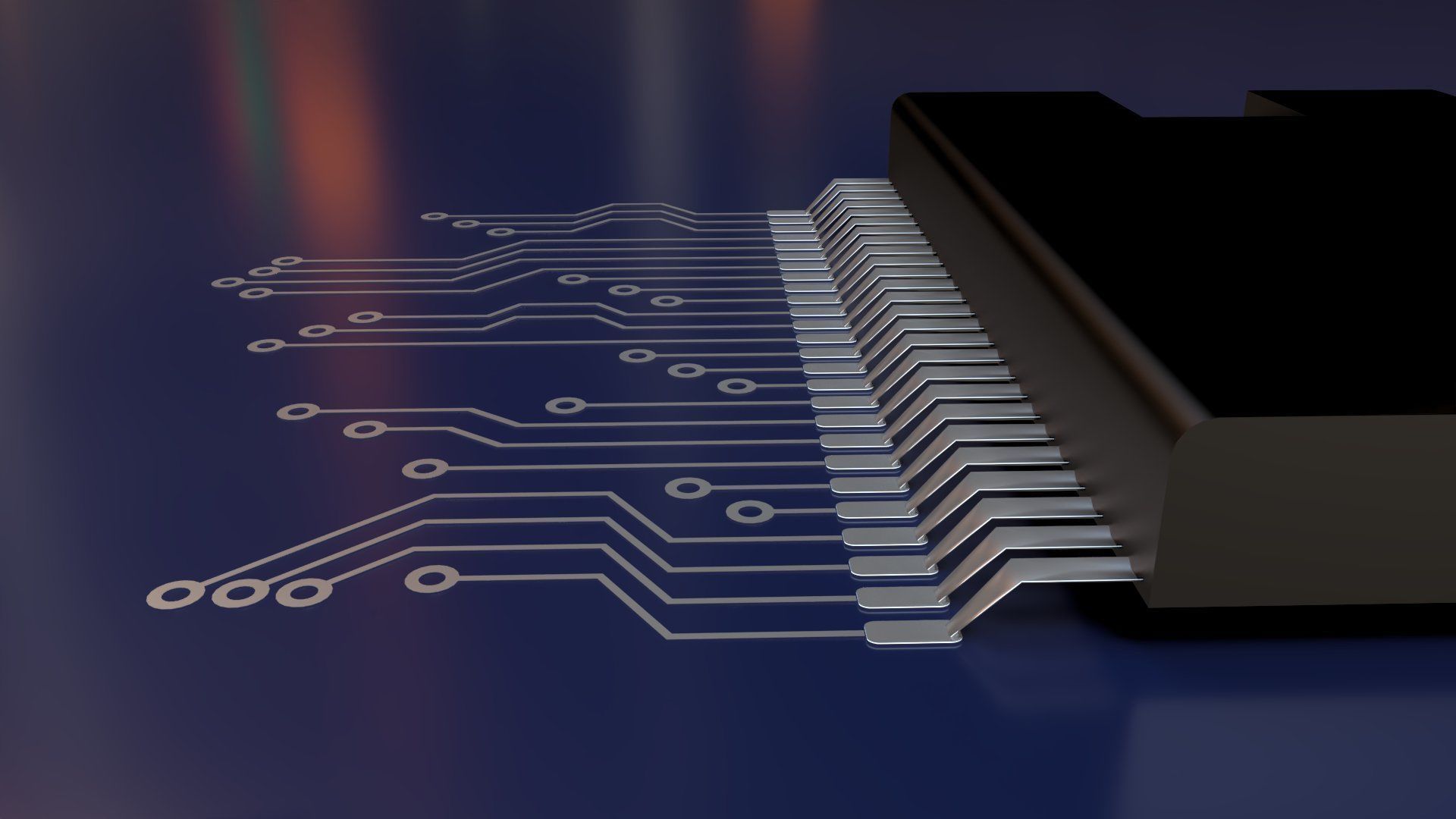 3D model DIP-52 or SOIC Surface Mounted Integrated Circuit Chip VR / AR / low-poly | CGTrader