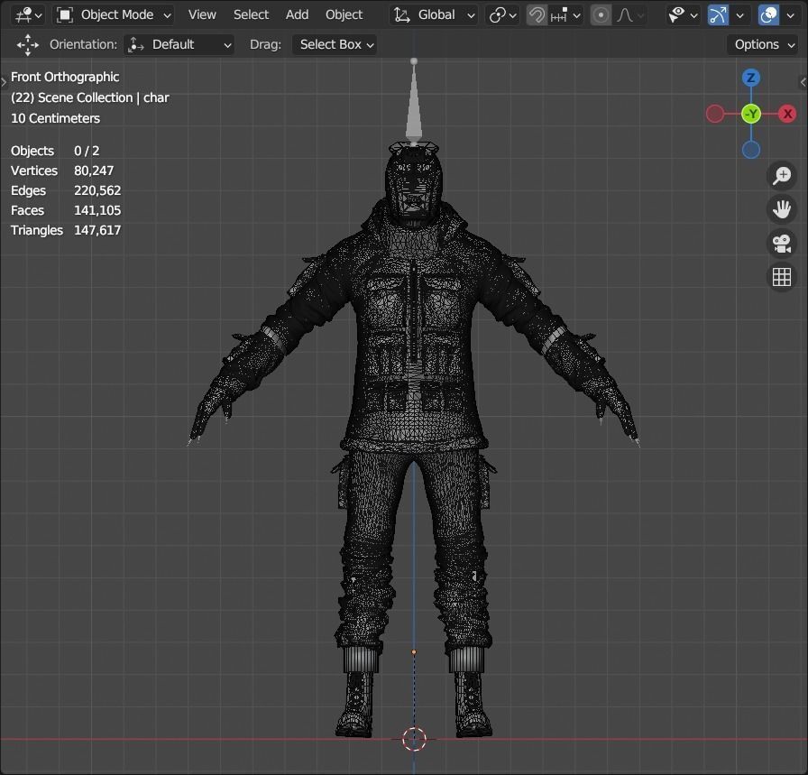 Scifi Character - Cyberpunk Black ops 3D model animated rigged | CGTrader