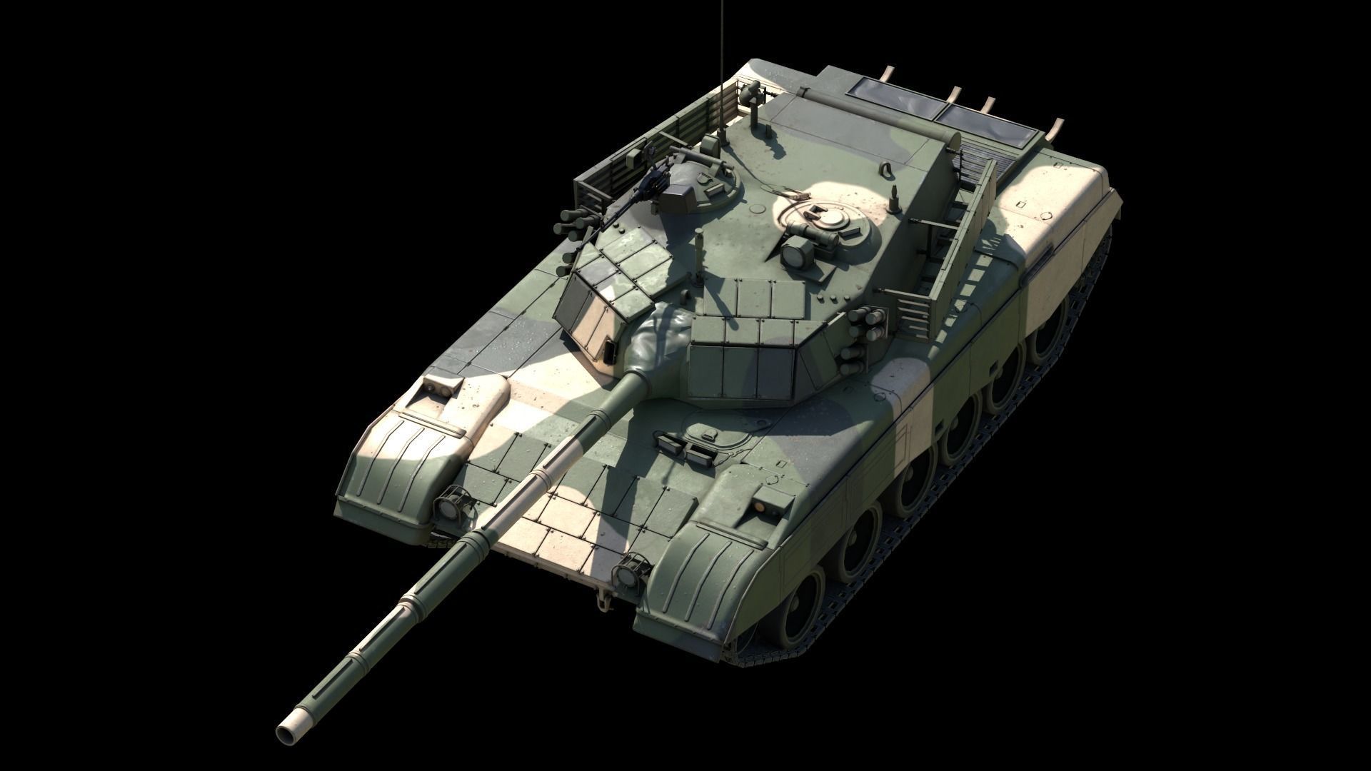 3D model China type 85-3 main battle tank VR / AR / low-poly | CGTrader
