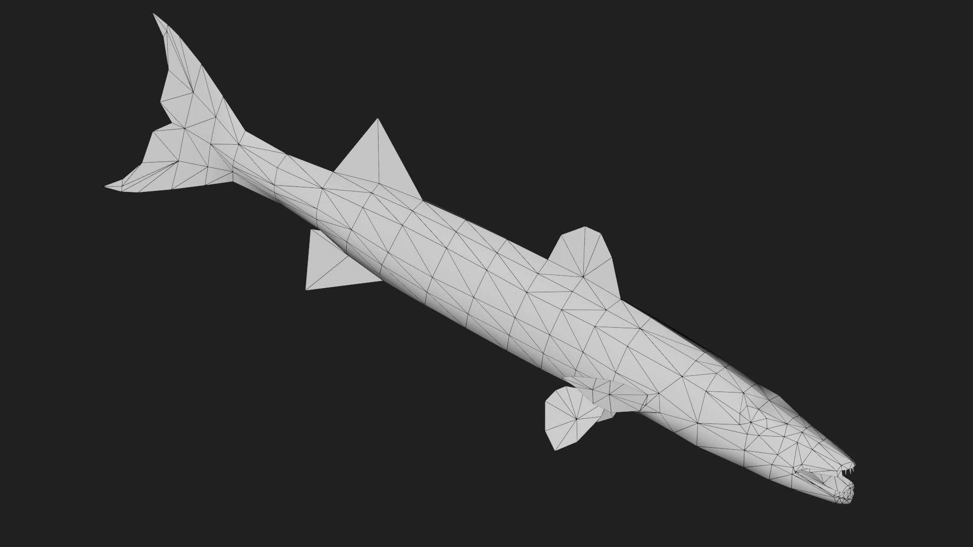 Barracuda 3D model rigged | CGTrader