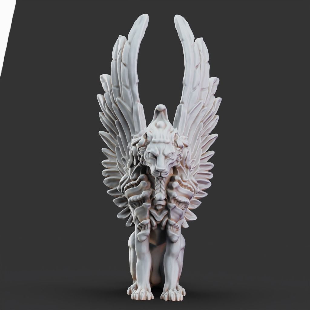 Sphinx - 3D Printable TTRPG - PRESUPPORTED - 32mm Scale 3D model 3D ...