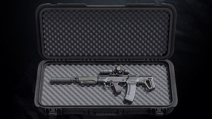 3D model AL-X Assault Rifle VR / AR / low-poly | CGTrader