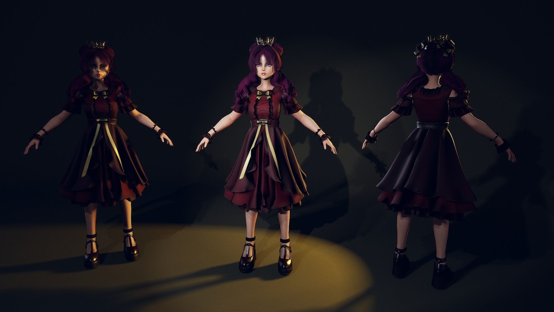 3D model Dwarf Princess VR / AR / low-poly rigged | CGTrader