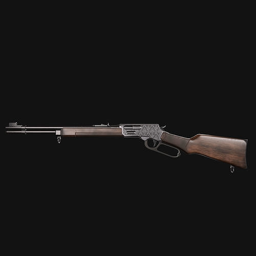3D model Lever Action Rifle VR / AR / low-poly | CGTrader