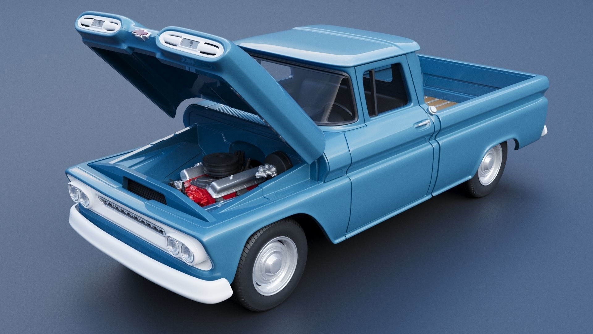 Chevrolet C10 1961 3D model 3D printable | CGTrader