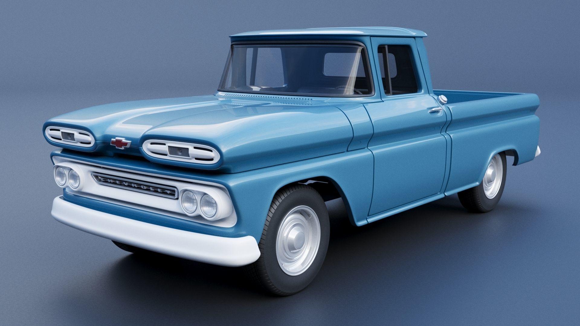 Chevrolet C10 1961 3D model 3D printable | CGTrader