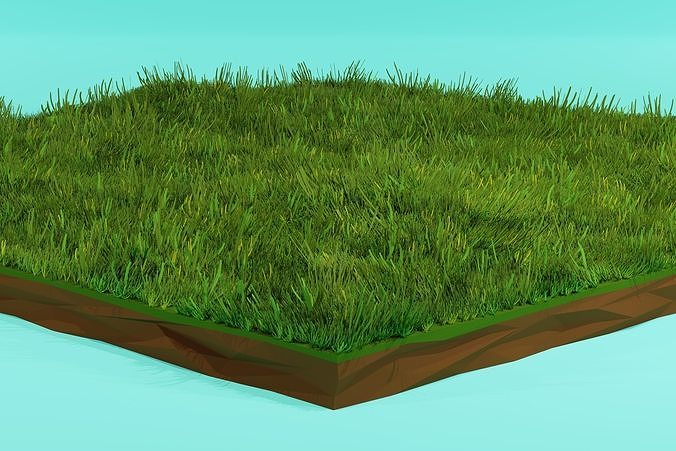 3D model Grass Low Poly VR / AR / low-poly | CGTrader