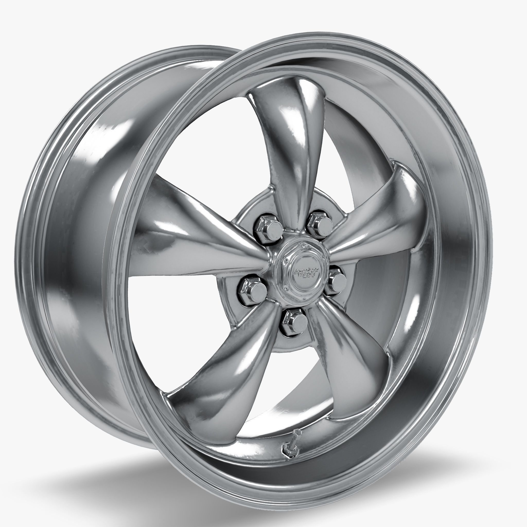 American Racing Torq-Thrust II Wheel 3D model | CGTrader