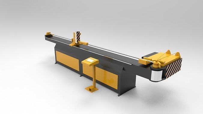pipe bending machine 3D model | CGTrader