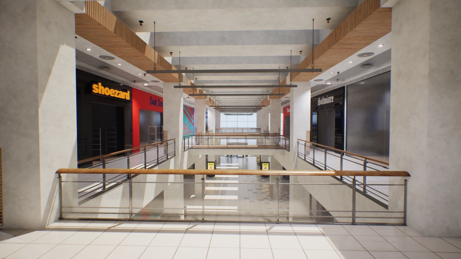 3D model Mall Environment VR / AR / low-poly | CGTrader