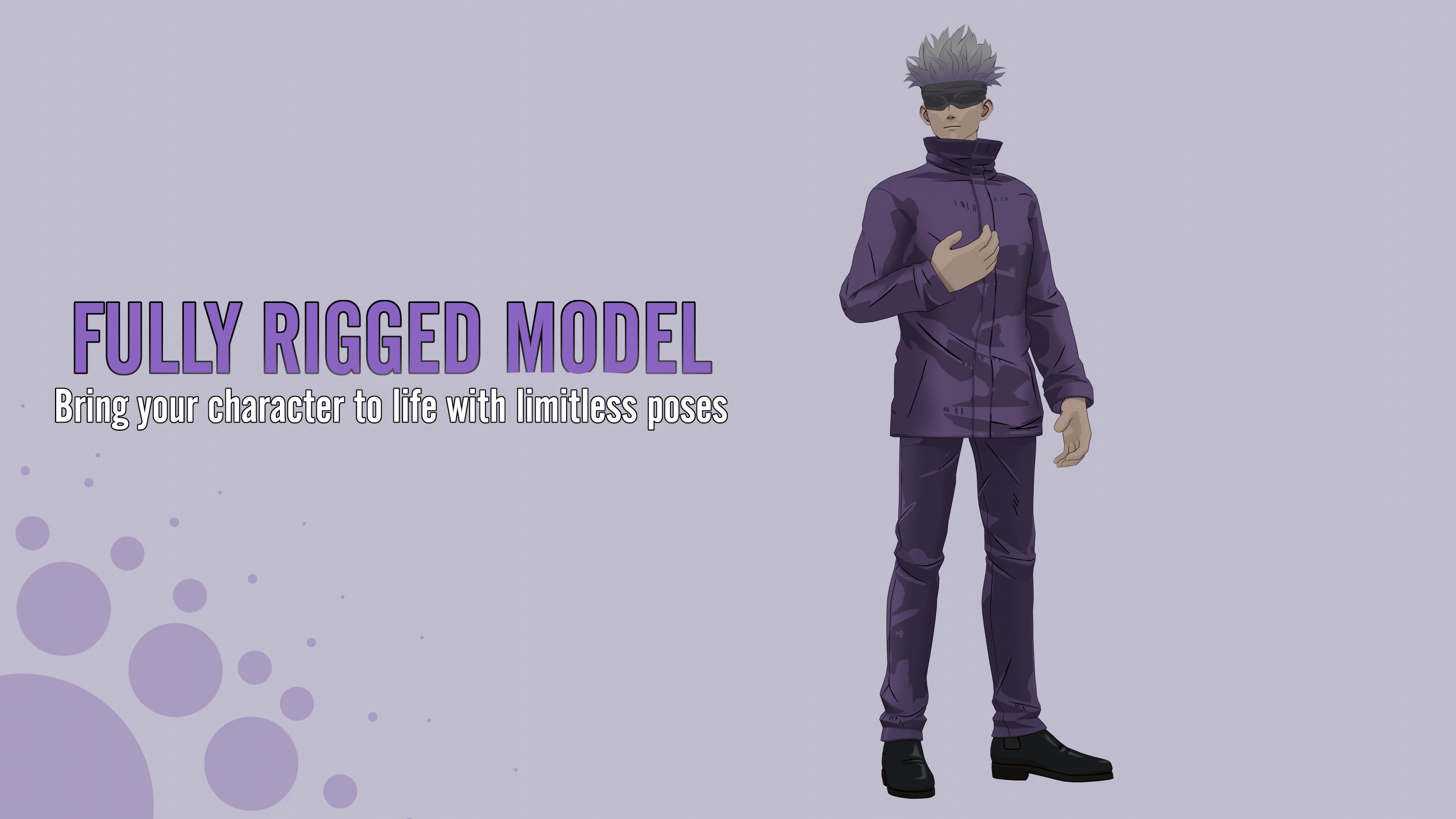 3D model Satoru Gojo - Jujutsu Kaisen - Rigged Game Ready 3D model VR / AR / low-poly | CGTrader