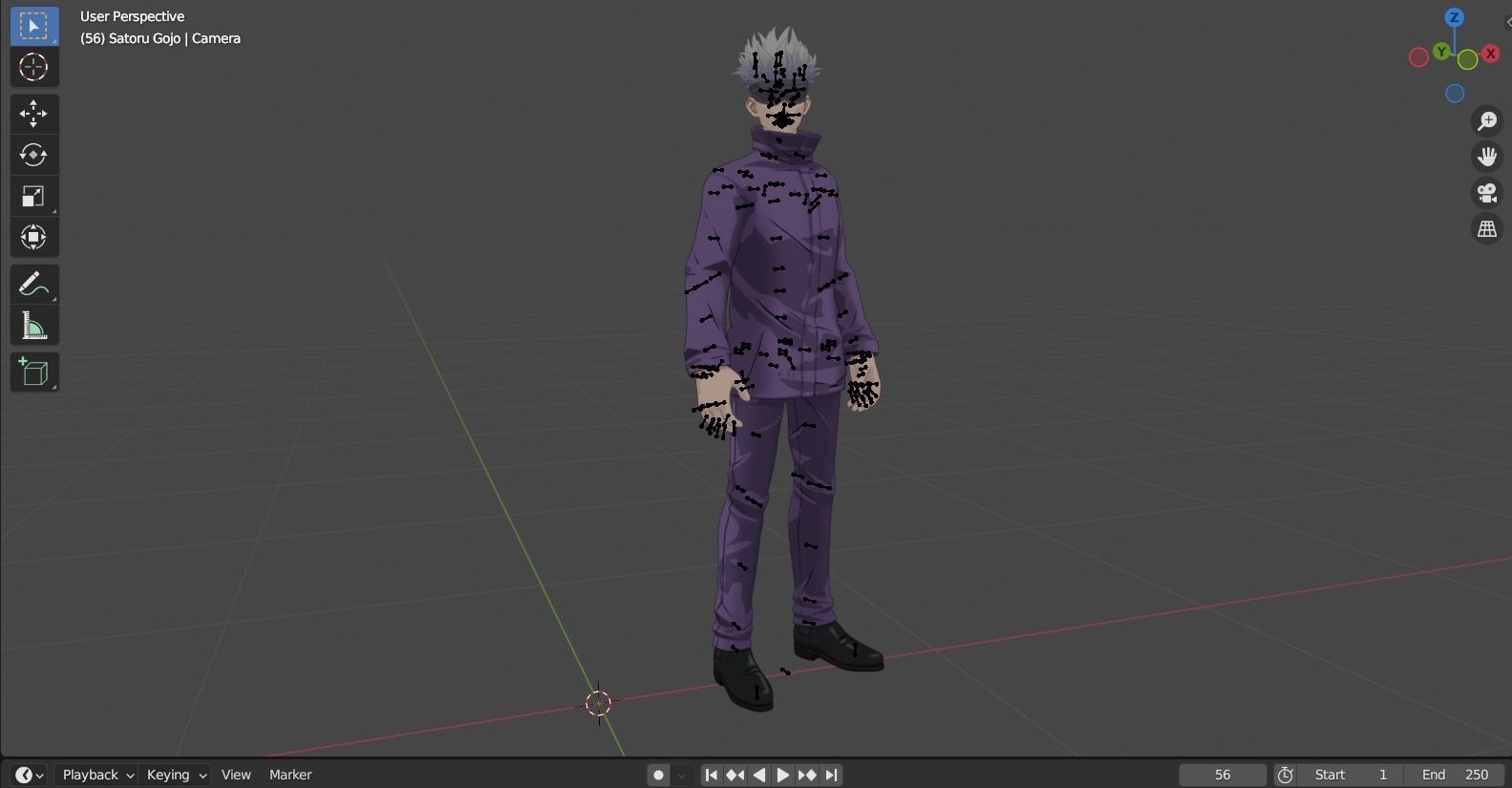 3D model Satoru Gojo - Jujutsu Kaisen - Rigged Game Ready 3D model VR / AR / low-poly | CGTrader
