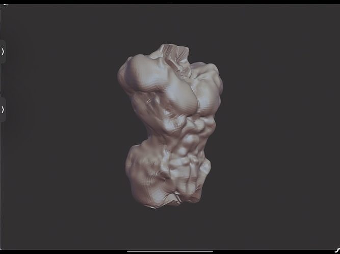 Nomad human model half body muscle- male 3D model 3D printable | CGTrader