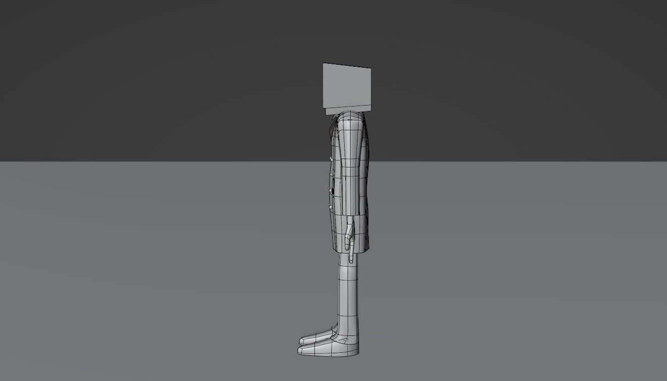 Tv man 3d model 3D model | CGTrader