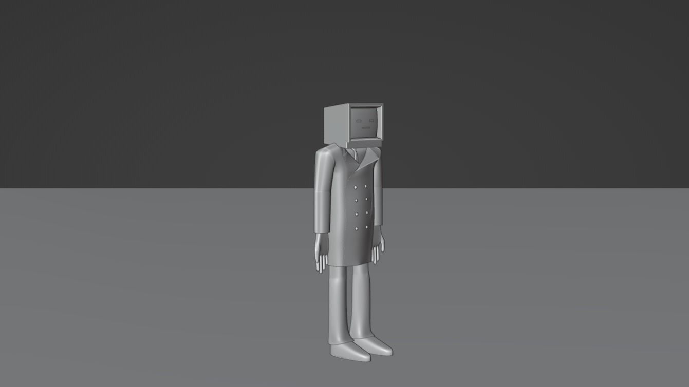 Tv man 3d model 3D model | CGTrader