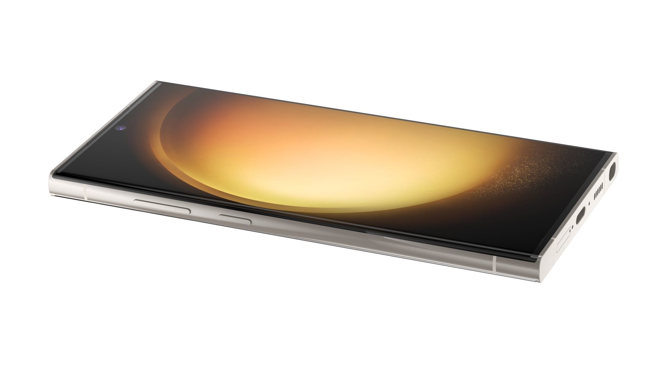 Samsung Galaxy S23 Ultra Cream 3D model | CGTrader