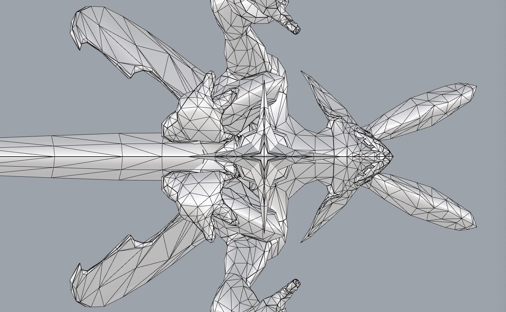 3D model Horned animal Armored beast moster fantasy ready use model VR ...