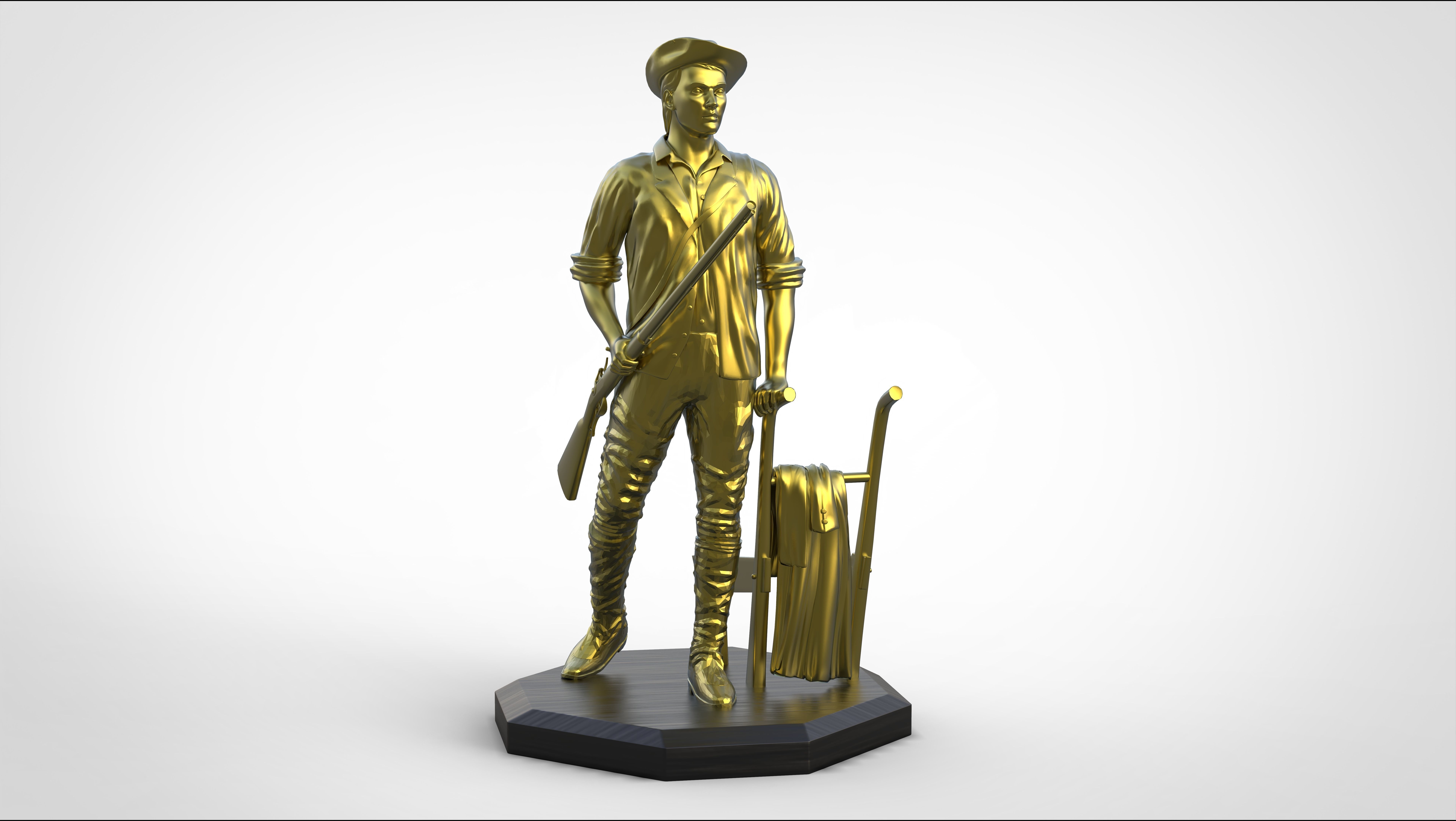 Minuteman Sculpture 3D model 3D printable | CGTrader