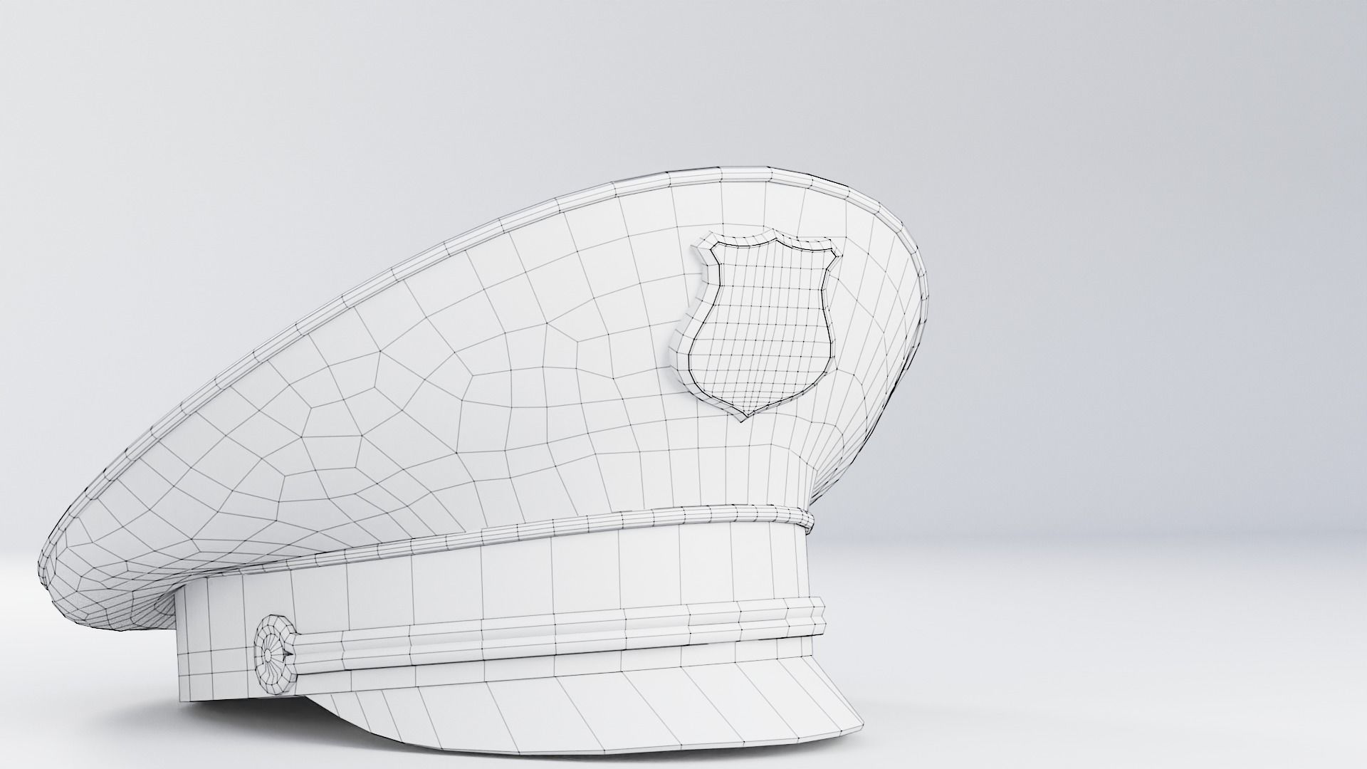 Police Cap free VR / AR / low-poly 3D model | CGTrader