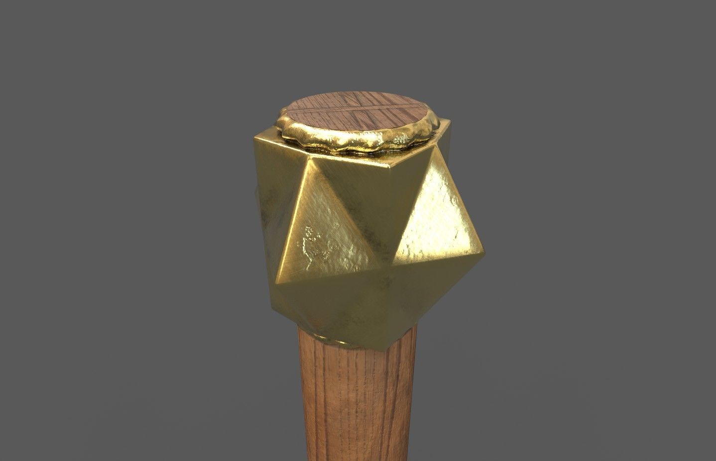 3D model Realistic medieval brass maces 11 to 14th century VR / AR ...