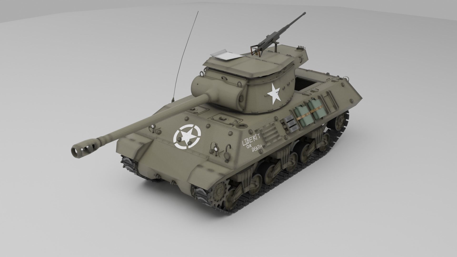 M36 Jackson American tank destroyer 3D model | CGTrader