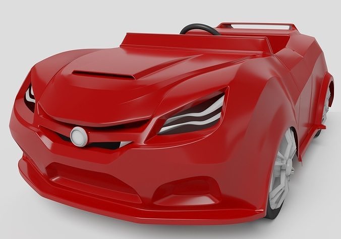 ride on toy car design 3D model | CGTrader