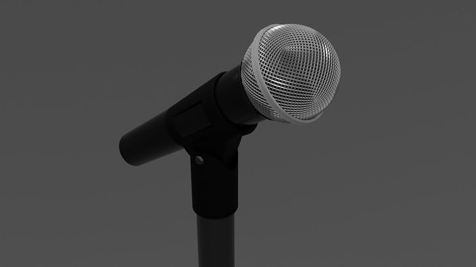 microphone free 3D model | CGTrader