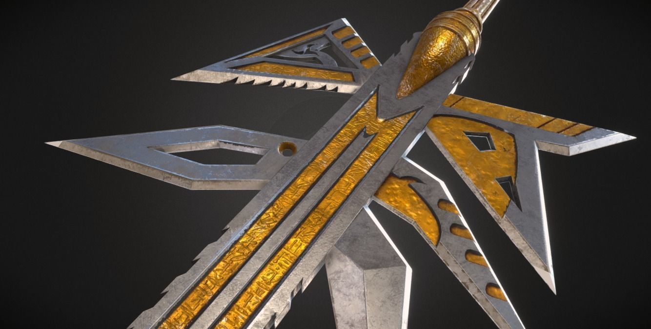 3D model Egyptian God Sword VR / AR / low-poly | CGTrader