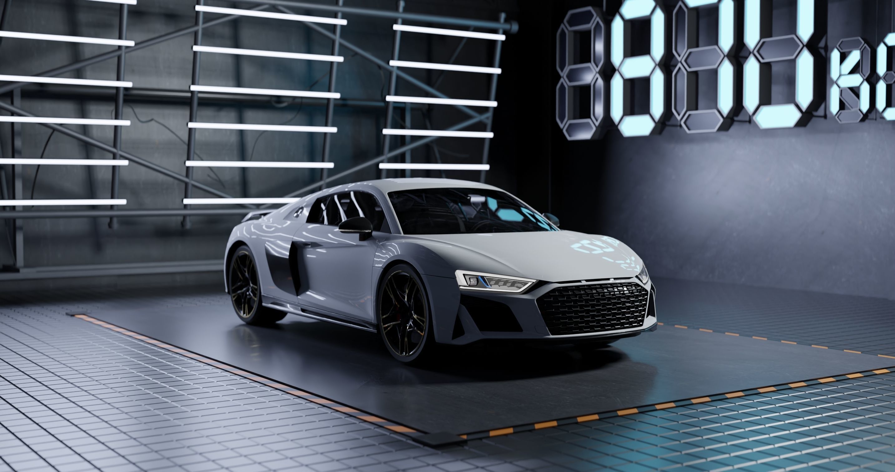 Audi R8 Realistic Unreal Engine 5 Game Ready 3D model rigged | CGTrader