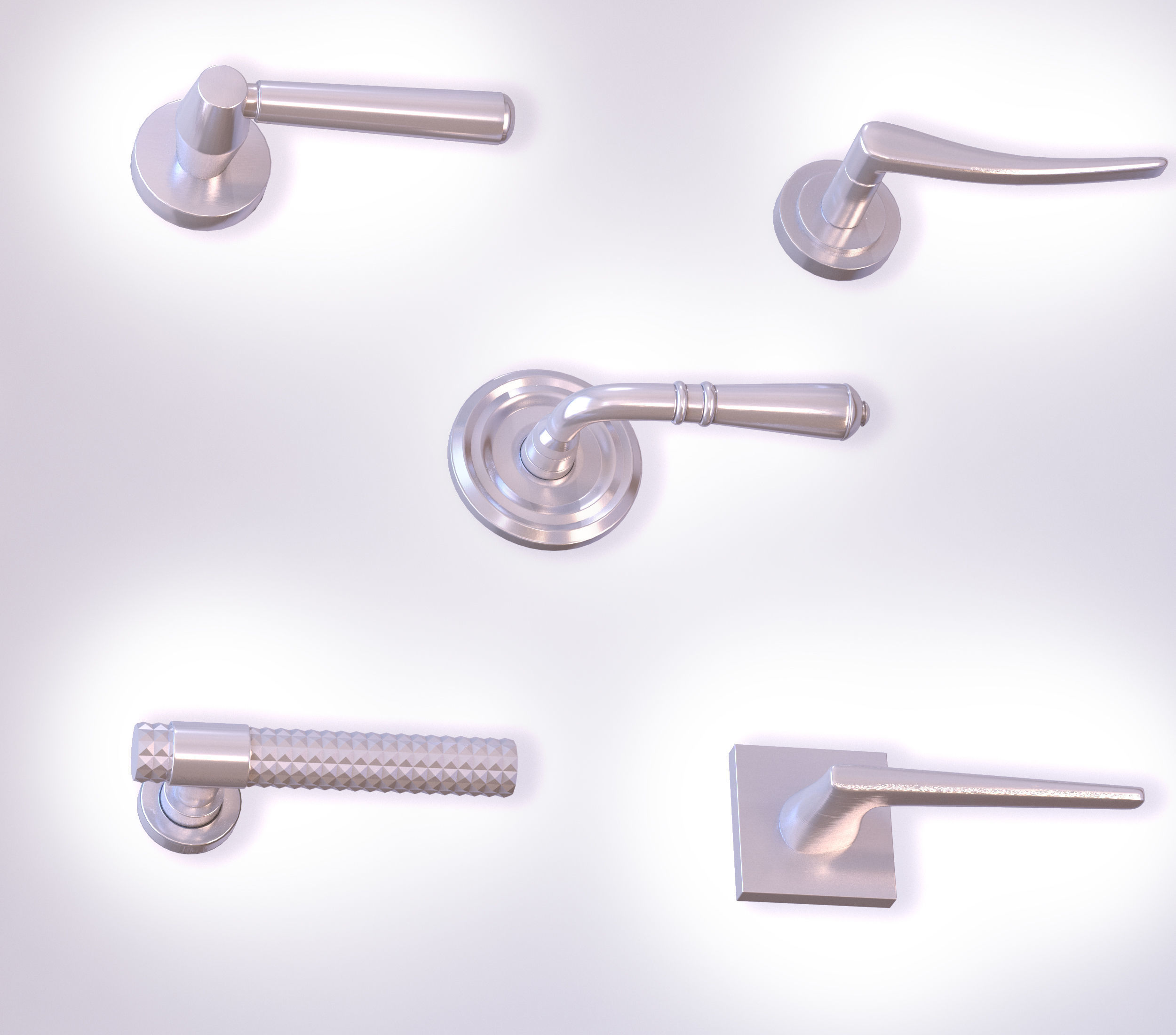 5 DOOR HANDEL 3D model | CGTrader