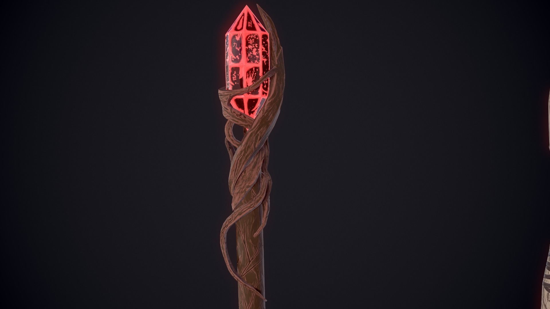 3D model Fantasy Staff VR / AR / low-poly | CGTrader
