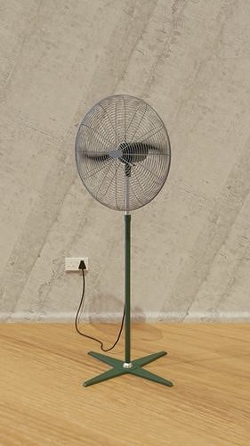 Ox Standing Fan 3D model animated | CGTrader
