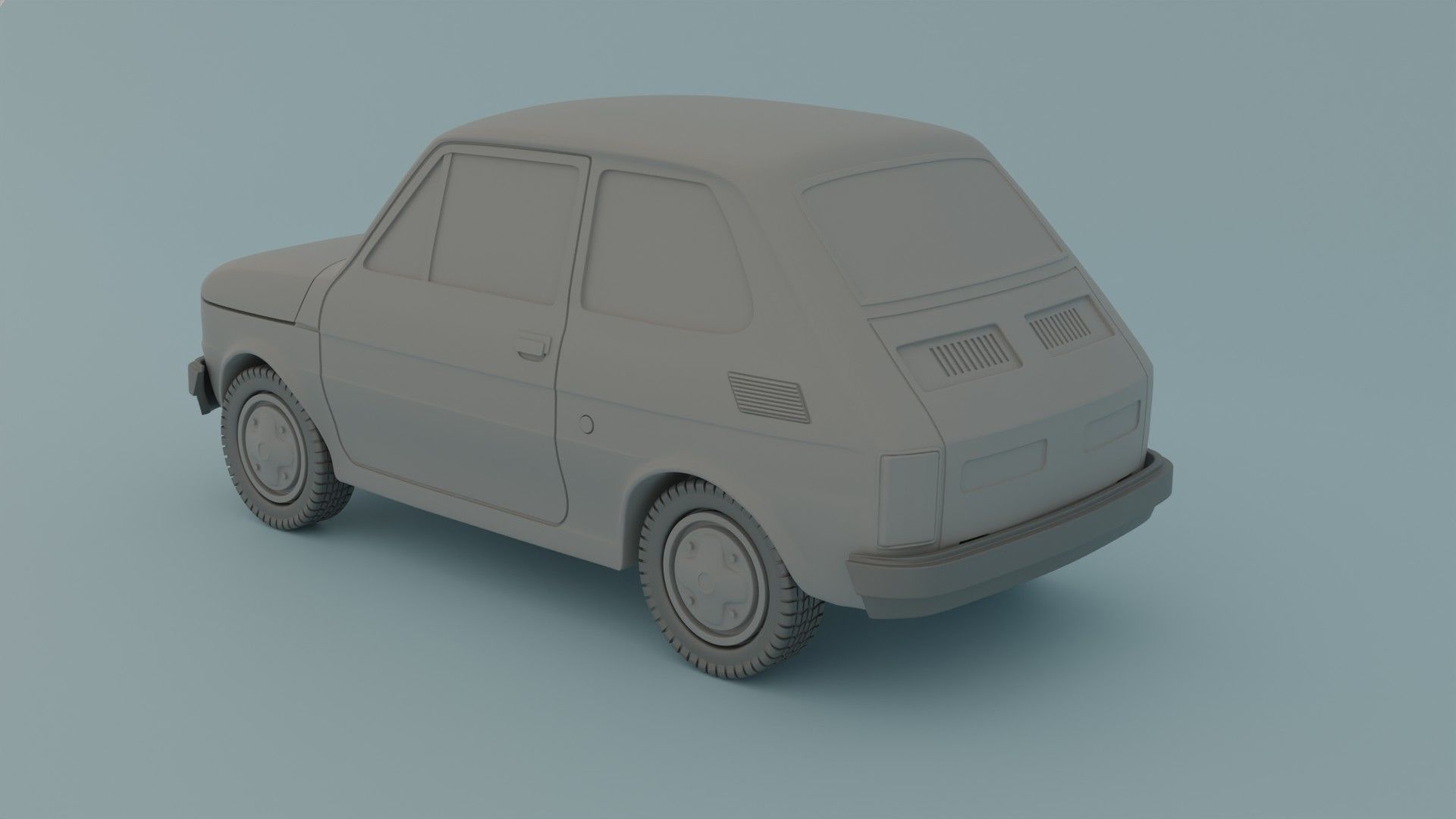 Polski FIAT free 3D model 3D printable | CGTrader