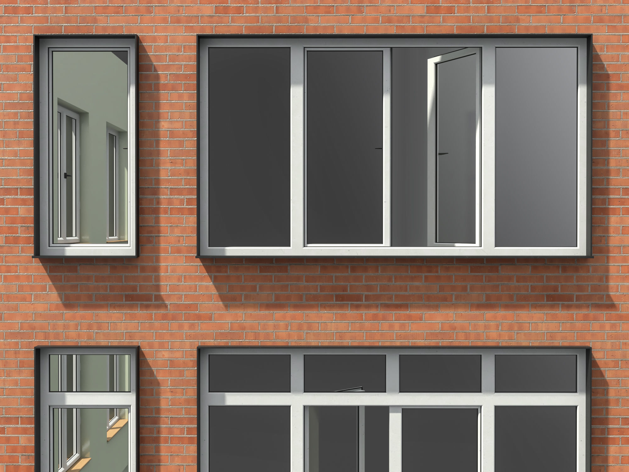 UPVC windows with frame collection 3D model | CGTrader
